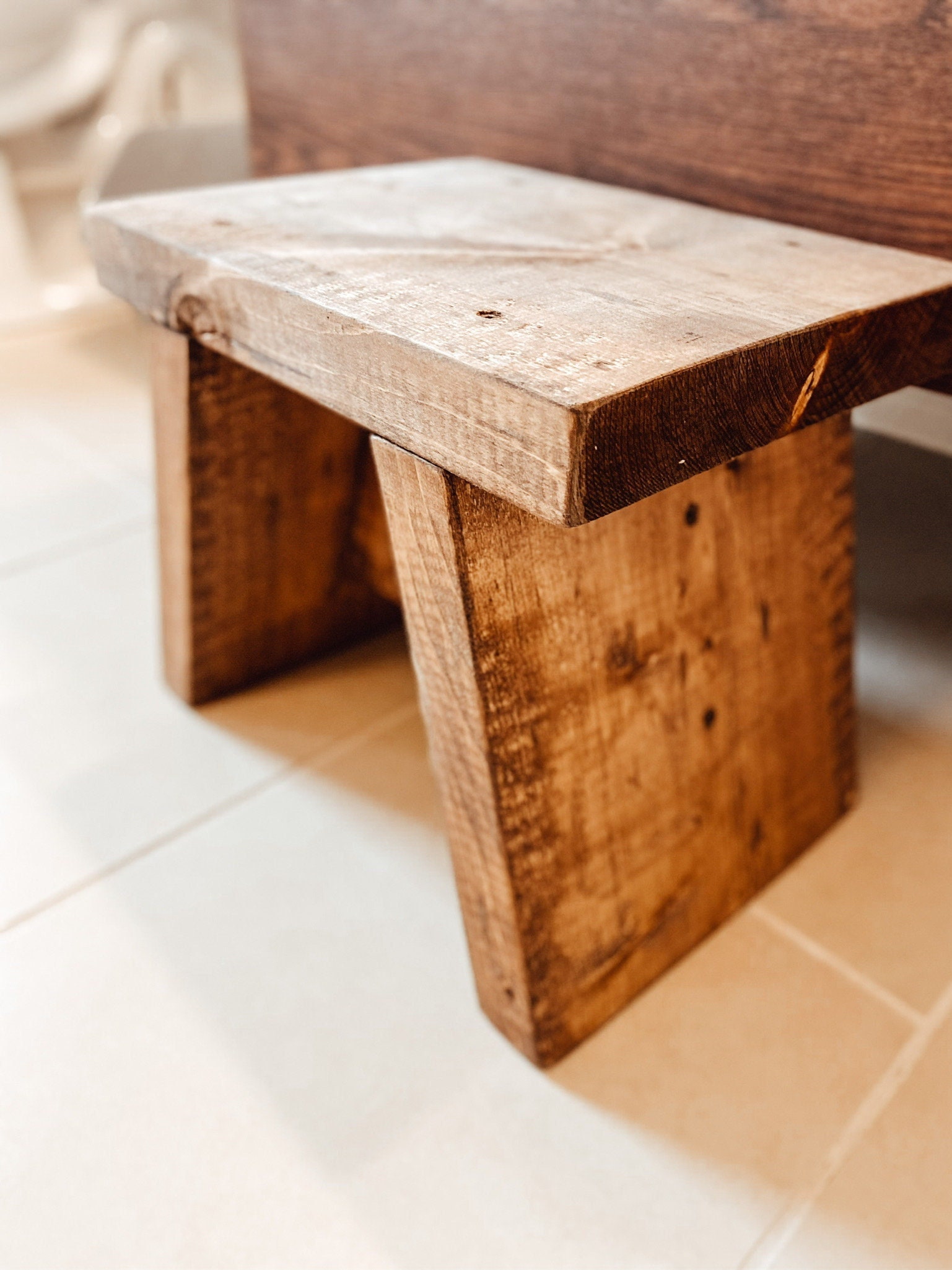 Wood Stool Step Stool Wooden Stool Plant Stand - Etsy