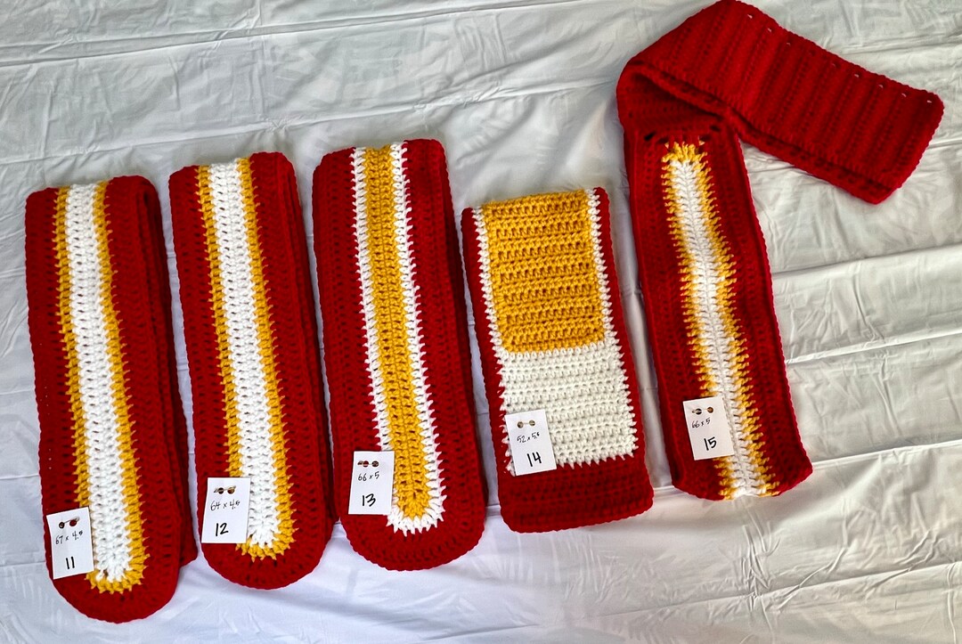 Winter Scarf in Kansas City Chiefs Colors #12 - Etsy