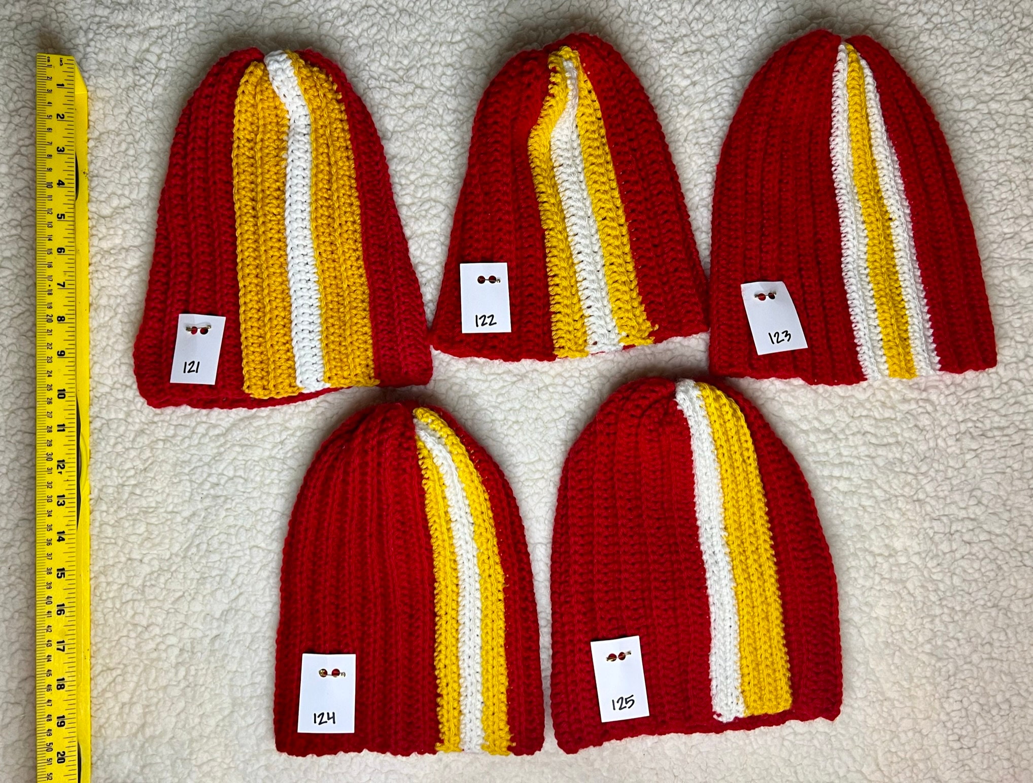 Winter Hat in Kansas City Chiefs Colors 121 - Etsy