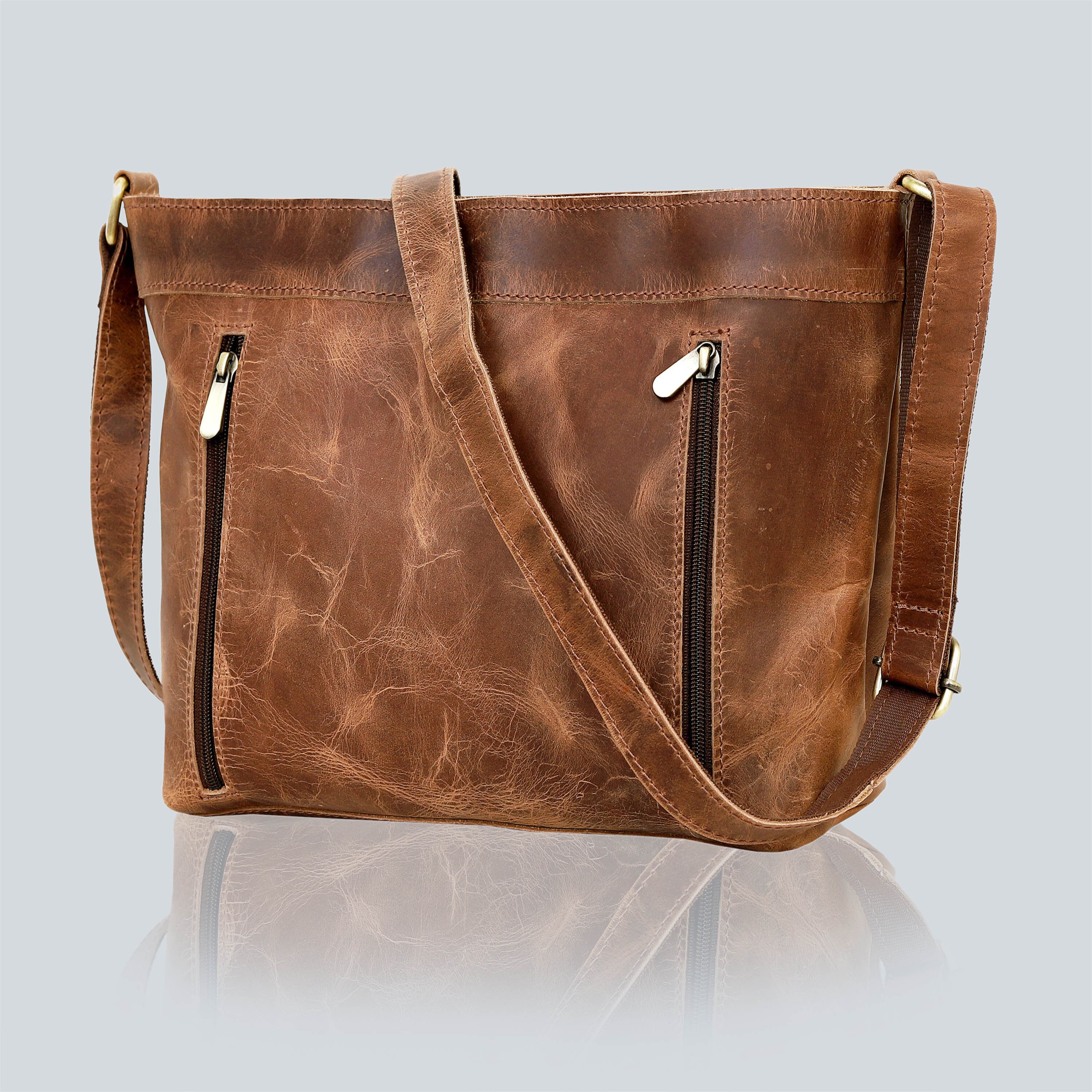 Leather Tote for Women Conceal Carry Leather Tote Concealed Carry ...