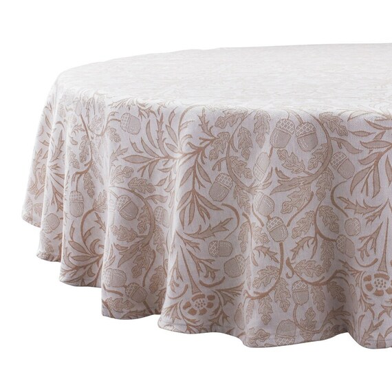 Sur La Table Acorn Jacquard Tablecloth 70 Round MSRP - Etsy