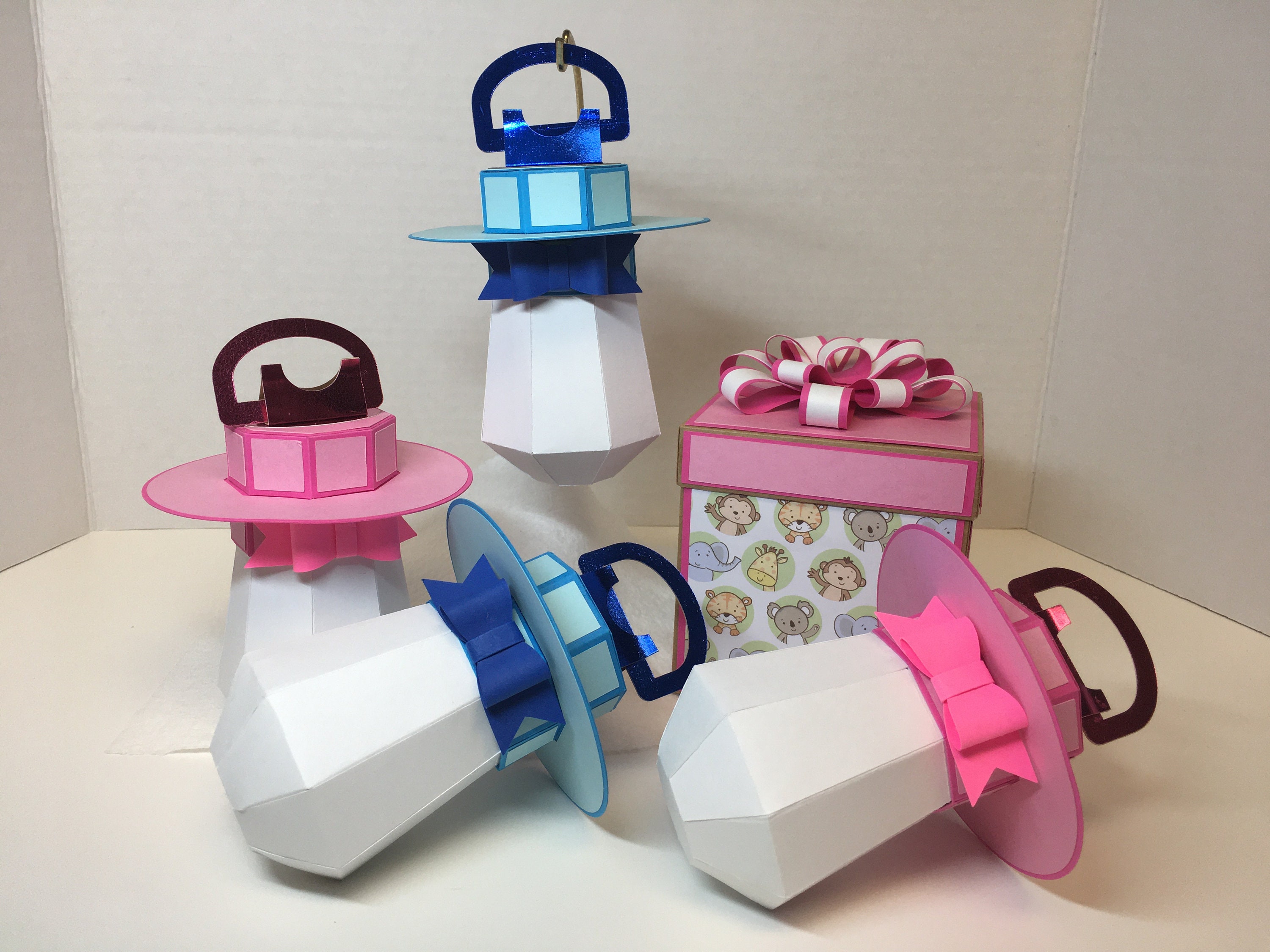 Baby Shower Pacifier Boxes Handmade Baby Shower Favors - Etsy