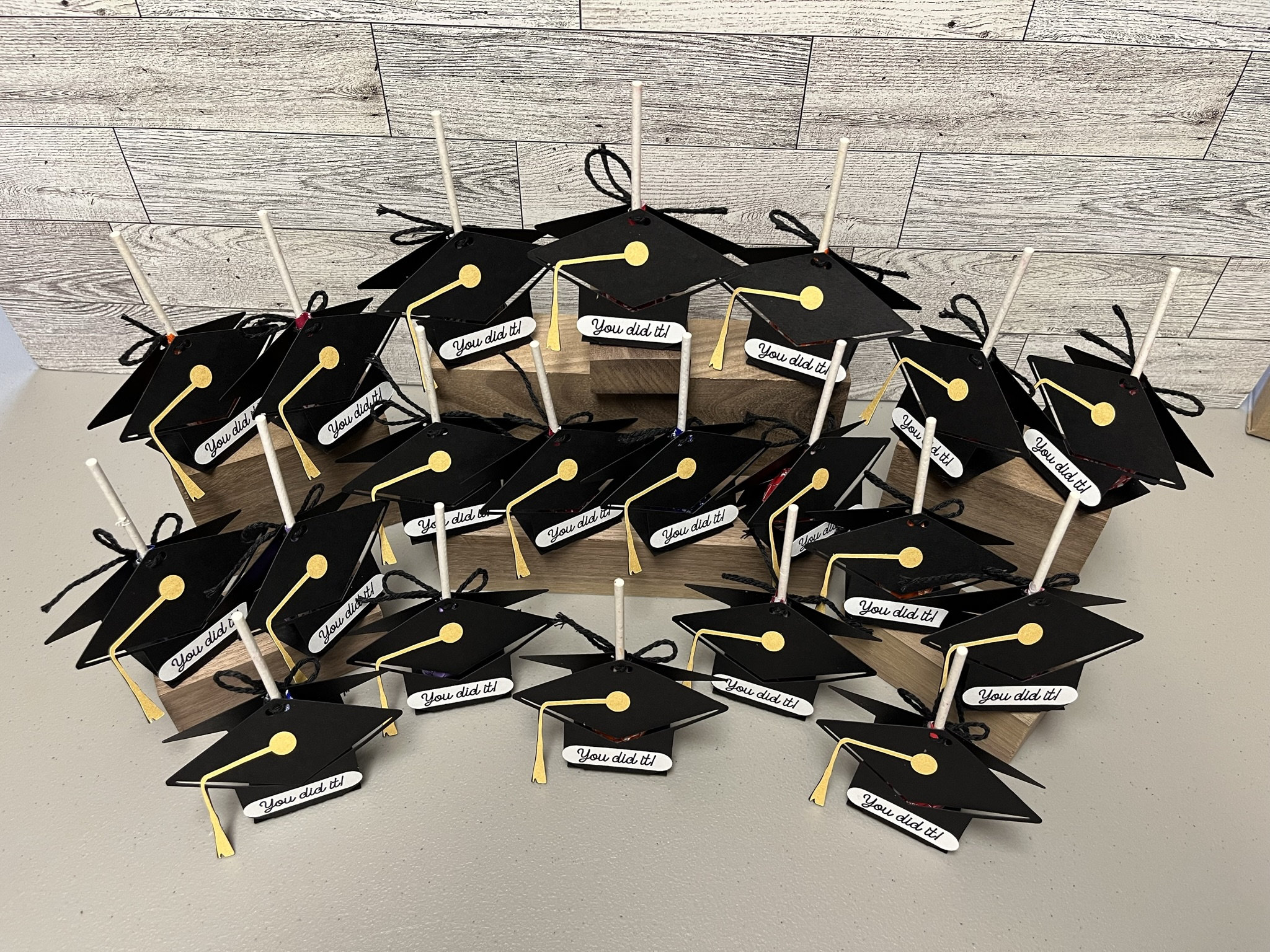 Graduation Lollipop Holders, Set of 20, Graduation Party Favors ...