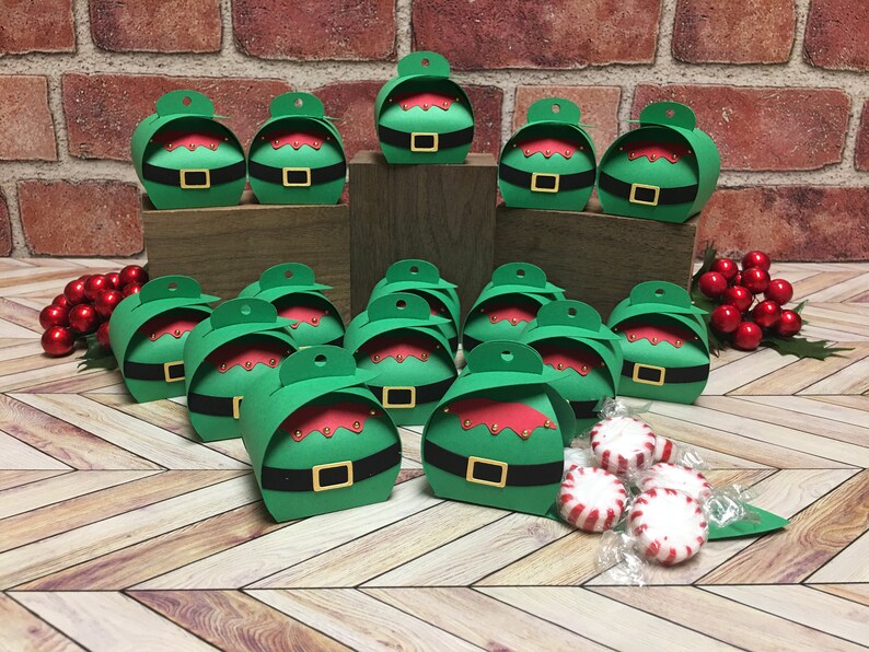 Mini Elf Treat Boxes: Christmas Party Favors, Set of 15 - Etsy