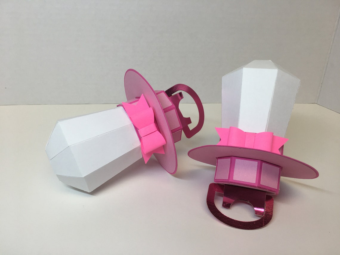 Baby Shower Pacifier Boxes, Handmade Baby Shower Favors, Pacifier Boxes ...