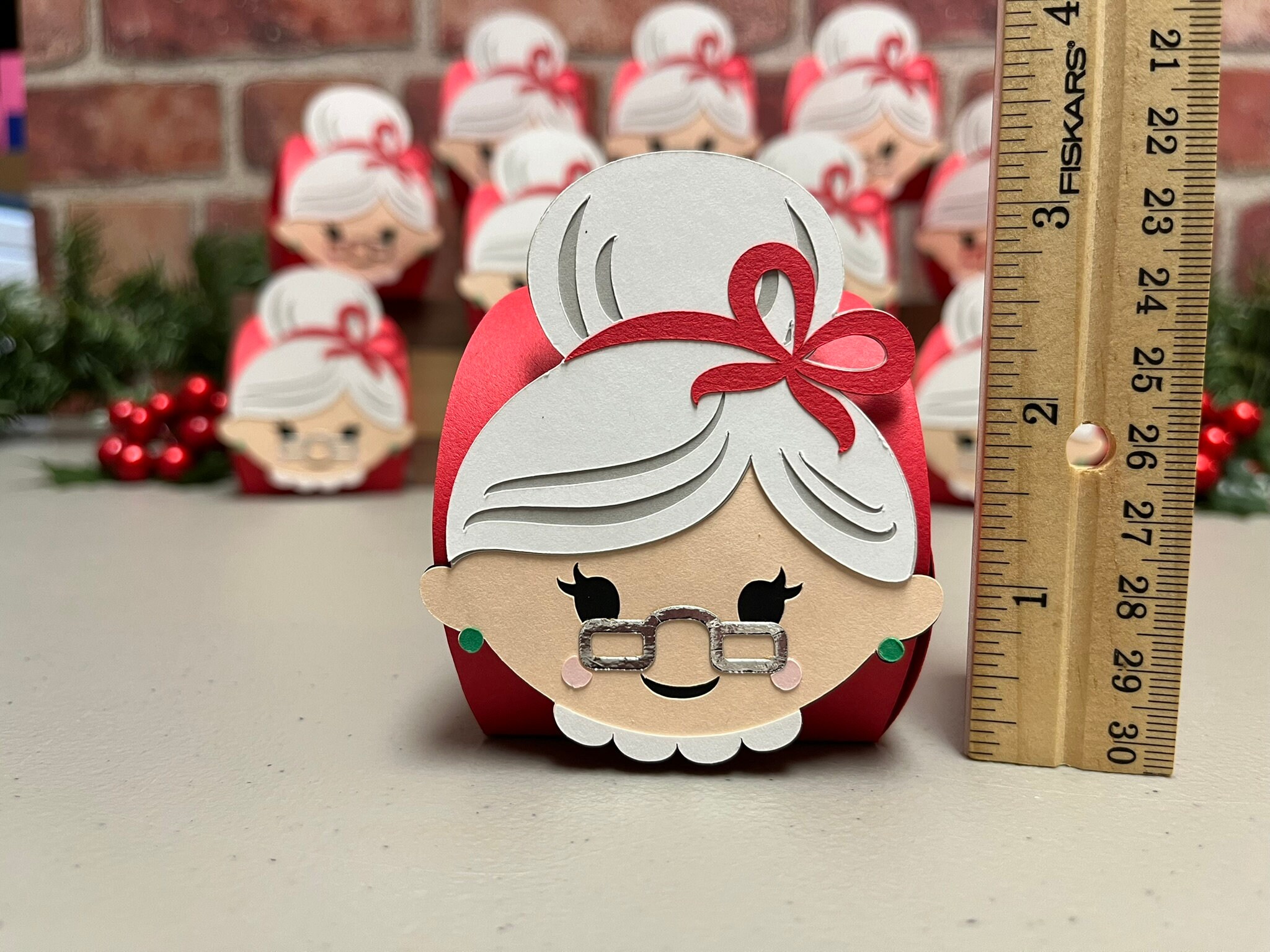 Handmade Ms. Clause Treat Boxes: Christmas Party Favors, Set of 10 - Etsy
