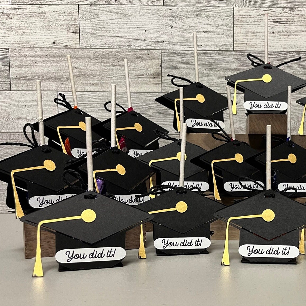 Graduation Lollipop Holders, Set of 20, Graduation Party Favors ...
