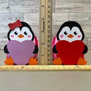 Penguin Treat Box, Set of 10, Valentine Treat Box, Valentine Favor ...