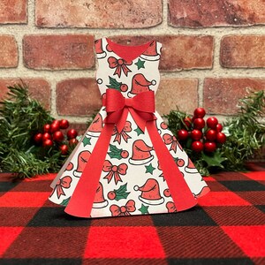 Christmas Dress Treat Box, Set of 8, 3D Dress Box Set, Gift Box Dress ...