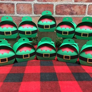 Elf Treat Boxes: Christmas Party Favors, Set of 10 - Etsy