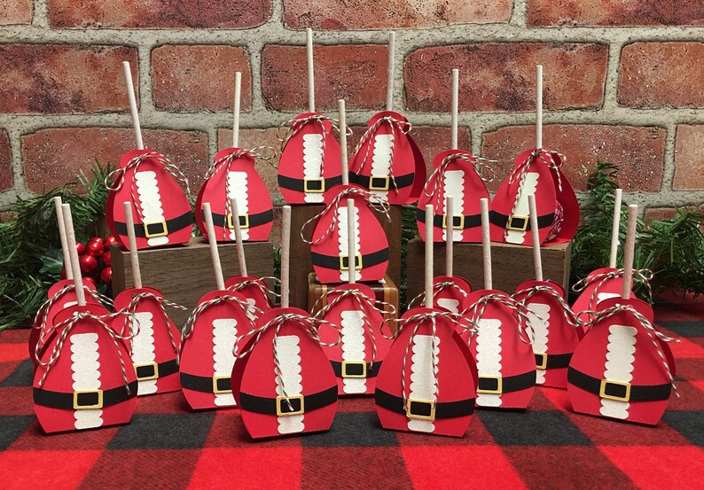 Santa Lollipop Holders, Set of 20, Christmas Party Favors, Christmas ...