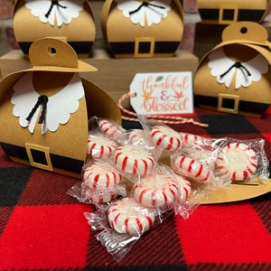 Pilgrim Treat Box: Thanksgiving Table Decor, Fall Party Favor (set of ...