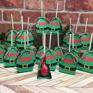 Elf Lollipop Holders: Christmas Party Favors, Set of 20 - Etsy
