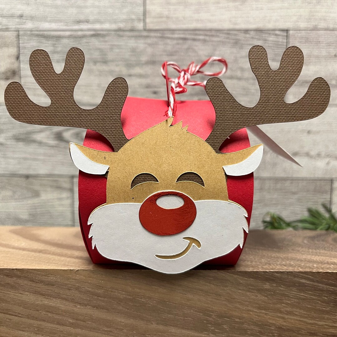 Reindeer Treat Boxes: Christmas Party Favors, Set of 10 - Etsy