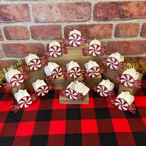 Mini Peppermint Treat Boxes: Christmas Party Favors, Set of 15 - Etsy