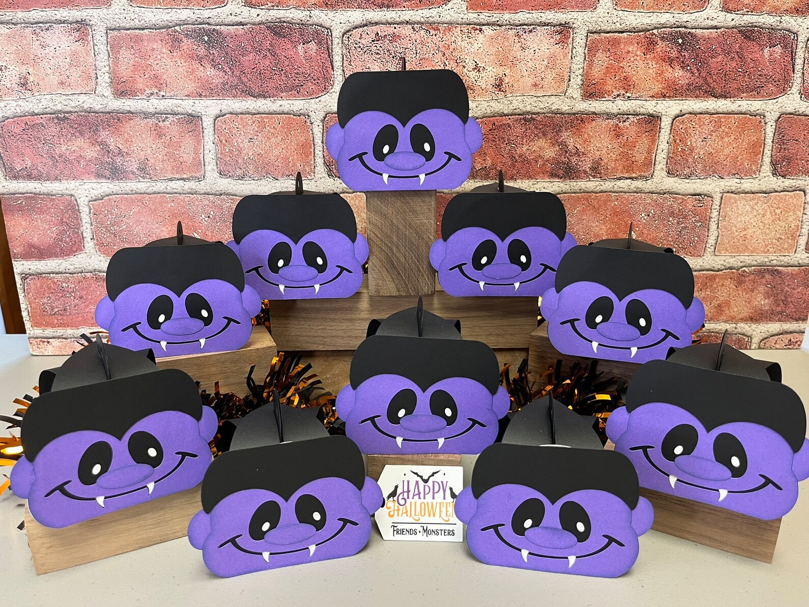 Dracula Halloween Treat Boxes: Handmade Party Favors, Set of 10 - Etsy