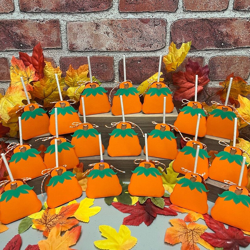 Pumpkin Lollipop Holders, Set of 20, Fall Party Favors, Fall Treats ...