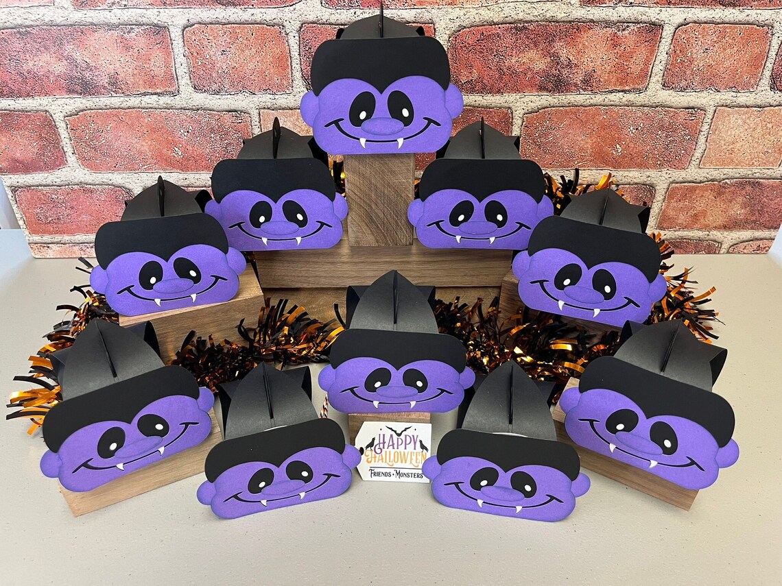 Dracula Halloween Treat Boxes: Handmade Party Favors, Set of 10 - Etsy