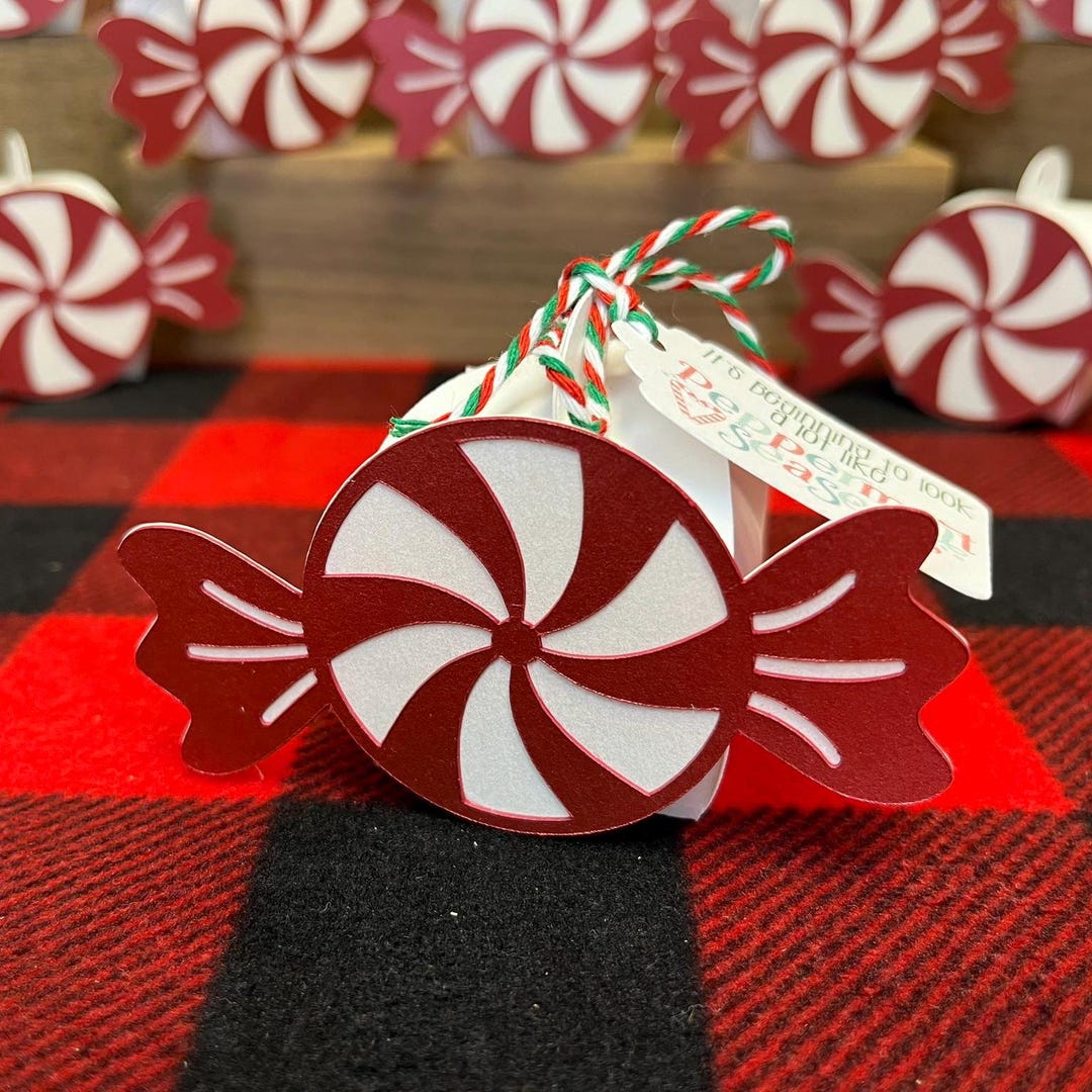 Mini Peppermint Treat Boxes: Christmas Party Favors, Set of 15 - Etsy