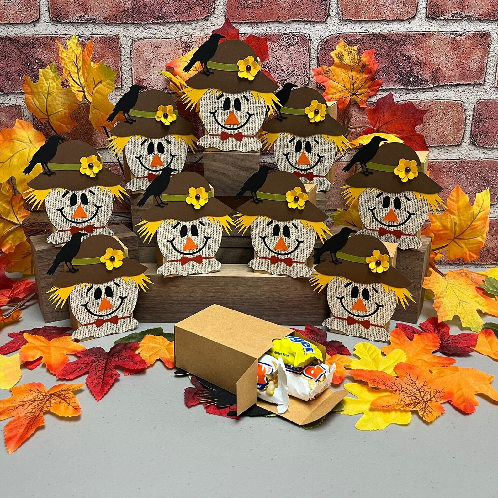 Scarecrow Treat Boxes: Fall Party Favors, Autumn Decor (set of 10) - Etsy