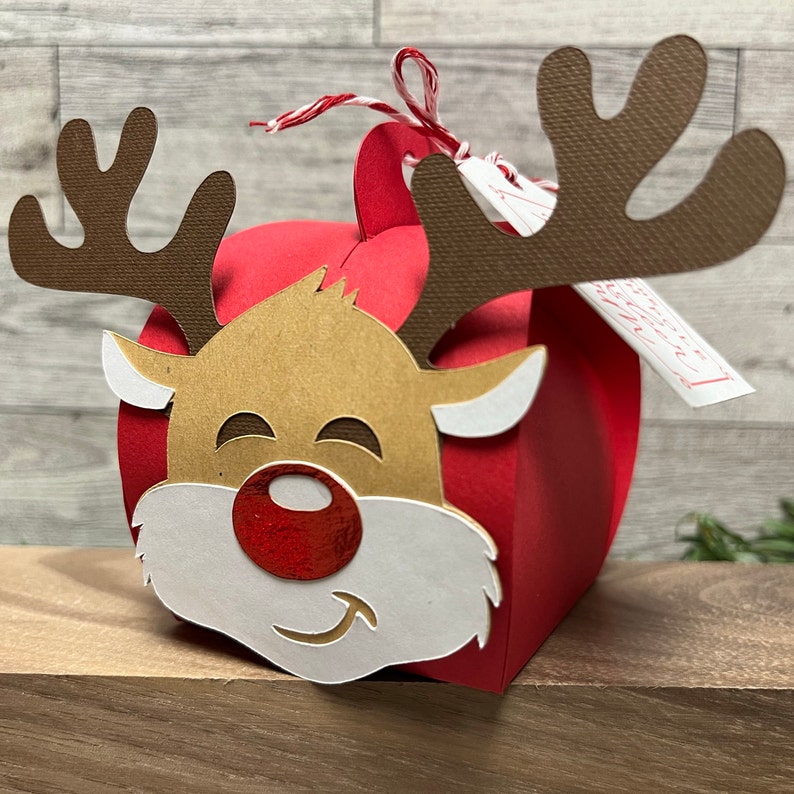 Reindeer Treat Boxes: Christmas Party Favors, Set of 10 - Etsy