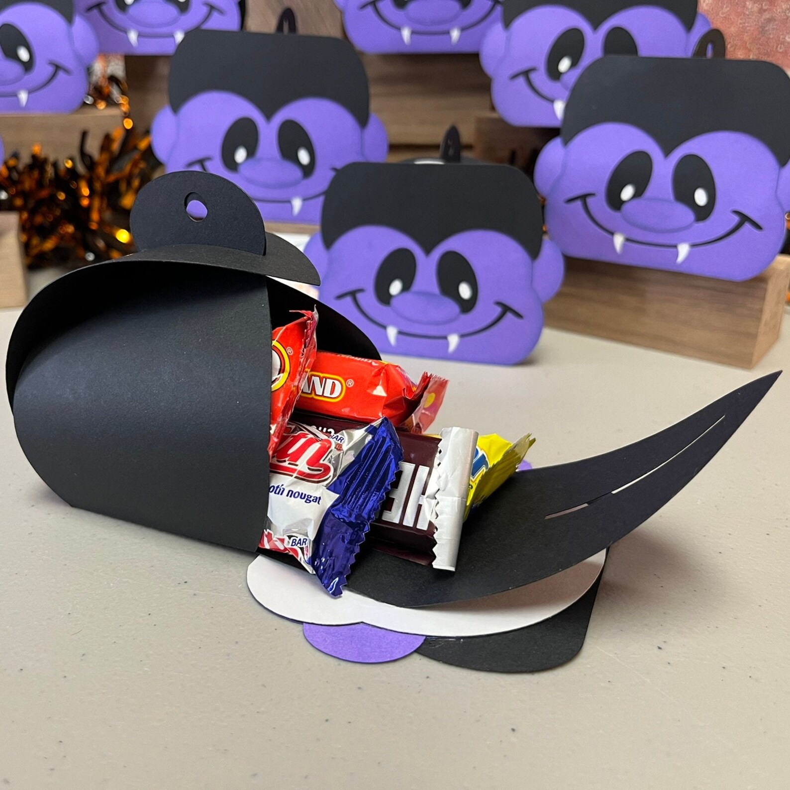 Dracula Halloween Treat Boxes: Handmade Party Favors, Set of 10 - Etsy