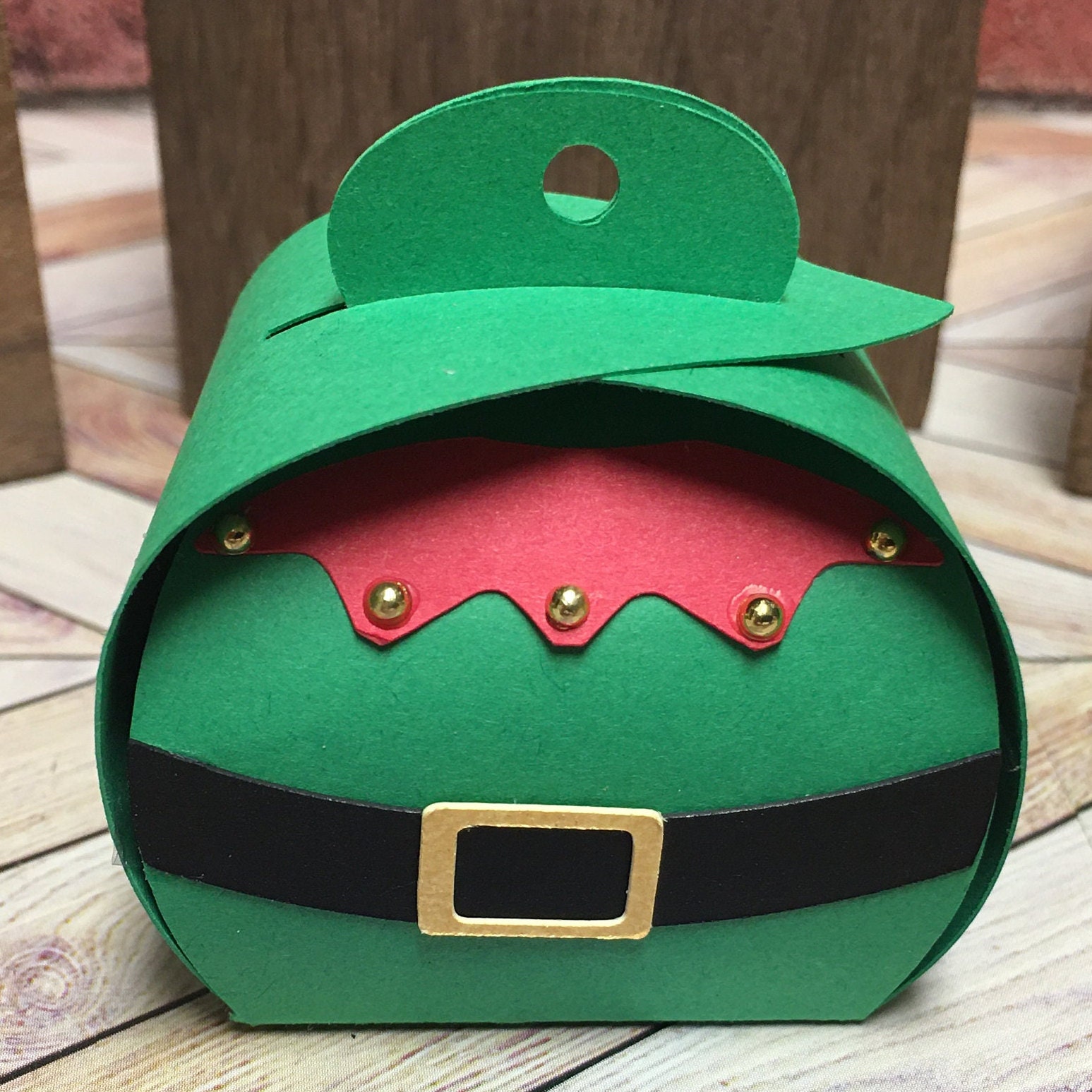 Mini Elf Treat Boxes, Set of 15, Christmas Favor Boxes, Elf Favor Boxes ...