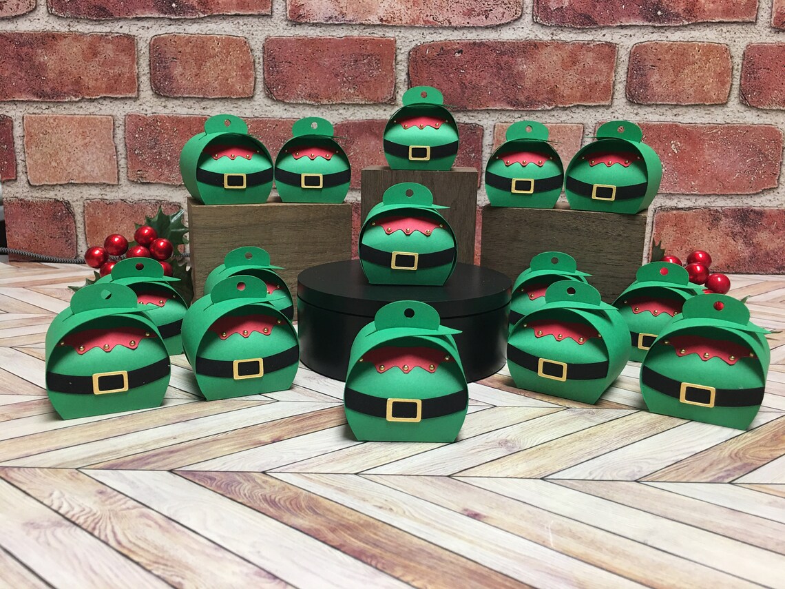 Mini Elf Treat Boxes: Christmas Party Favors, Set of 15 - Etsy