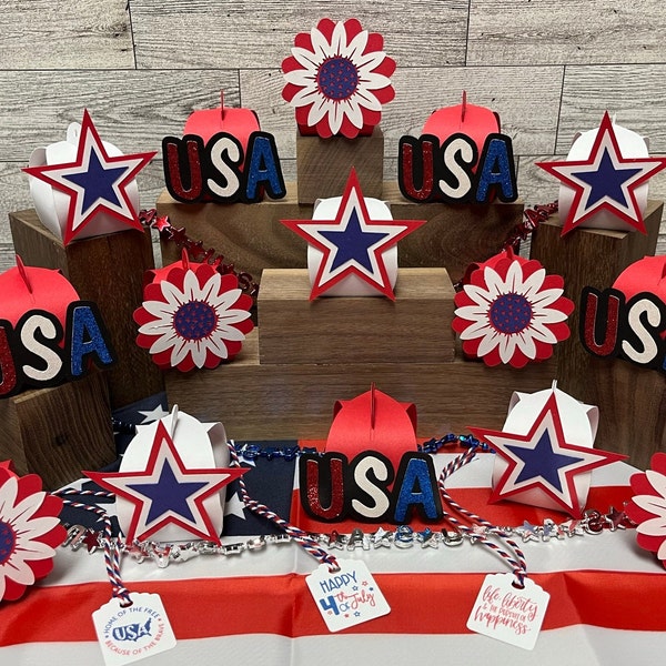 Patriotic Treat Boxes - Etsy