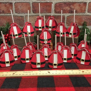 Santa Lollipop Holders, Set of 20, Christmas Party Favors, Christmas ...