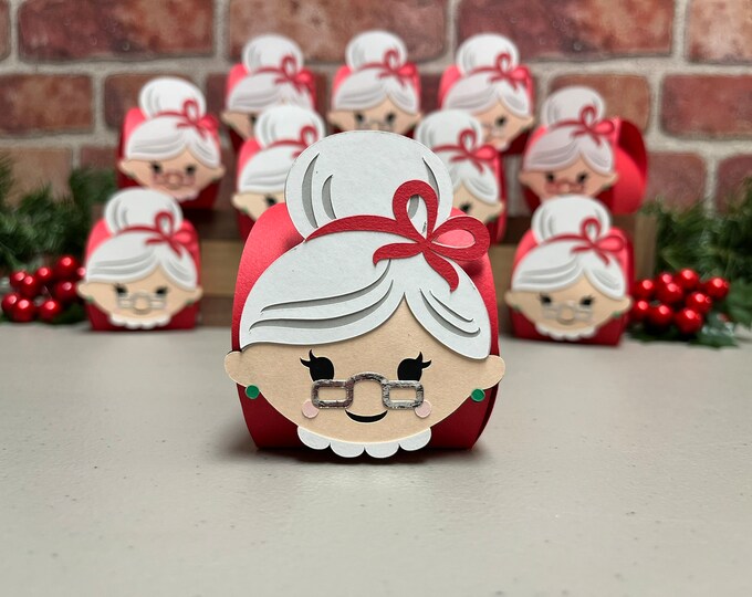 Handmade Ms. Clause Treat Boxes: Christmas Party Favors, Set of 10 - Etsy