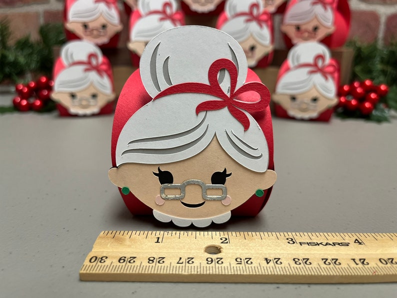 Handmade Ms. Clause Treat Boxes: Christmas Party Favors, Set of 10 - Etsy