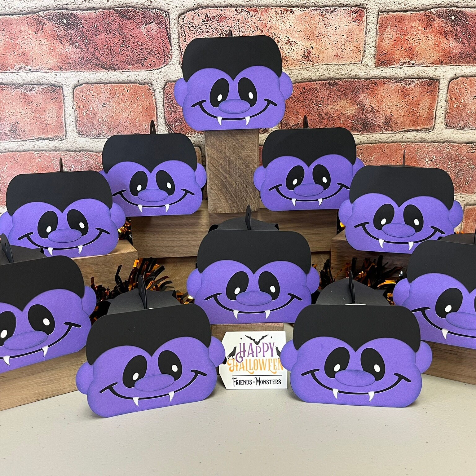 Dracula Halloween Treat Boxes: Handmade Party Favors, Set of 10 - Etsy