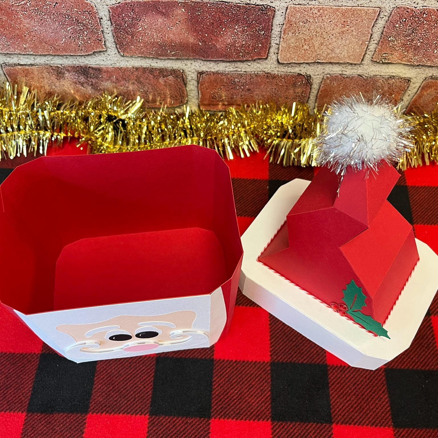 Santa Christmas Gift Box, Christmas Box, Christmas Eve Box, Christmas ...