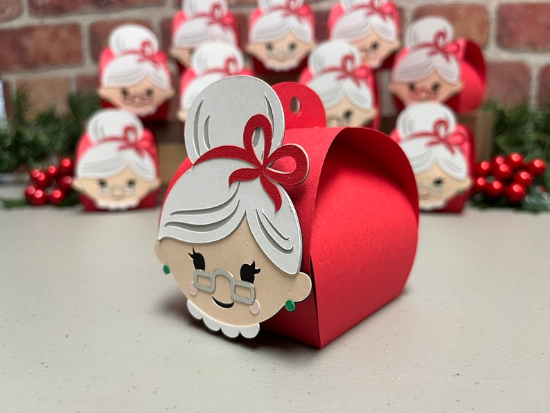 Handmade Ms. Clause Treat Boxes: Christmas Party Favors, Set of 10 - Etsy