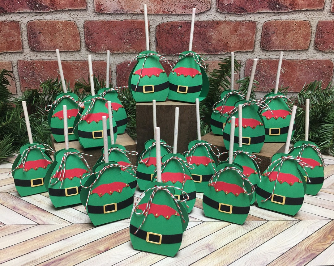 Elf Lollipop Holders: Christmas Party Favors, Set of 20 - Etsy