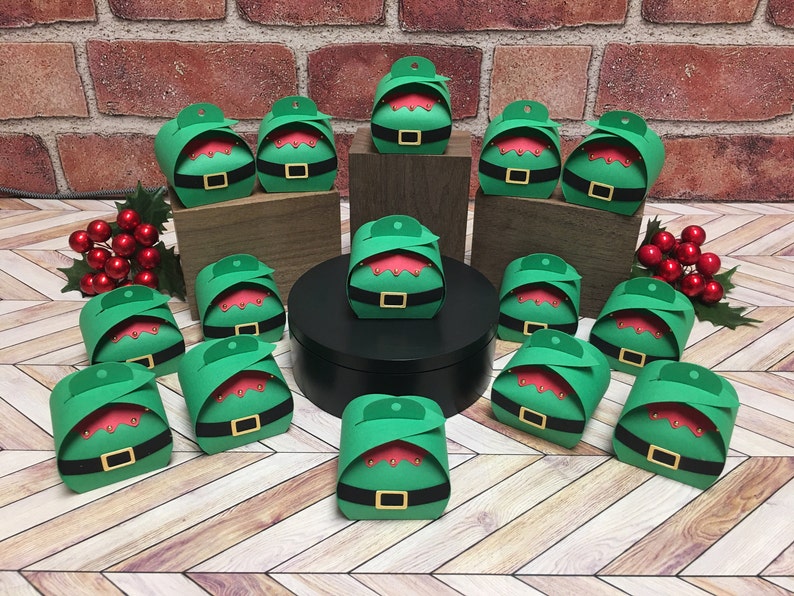 Mini Elf Treat Boxes: Christmas Party Favors, Set of 15 - Etsy