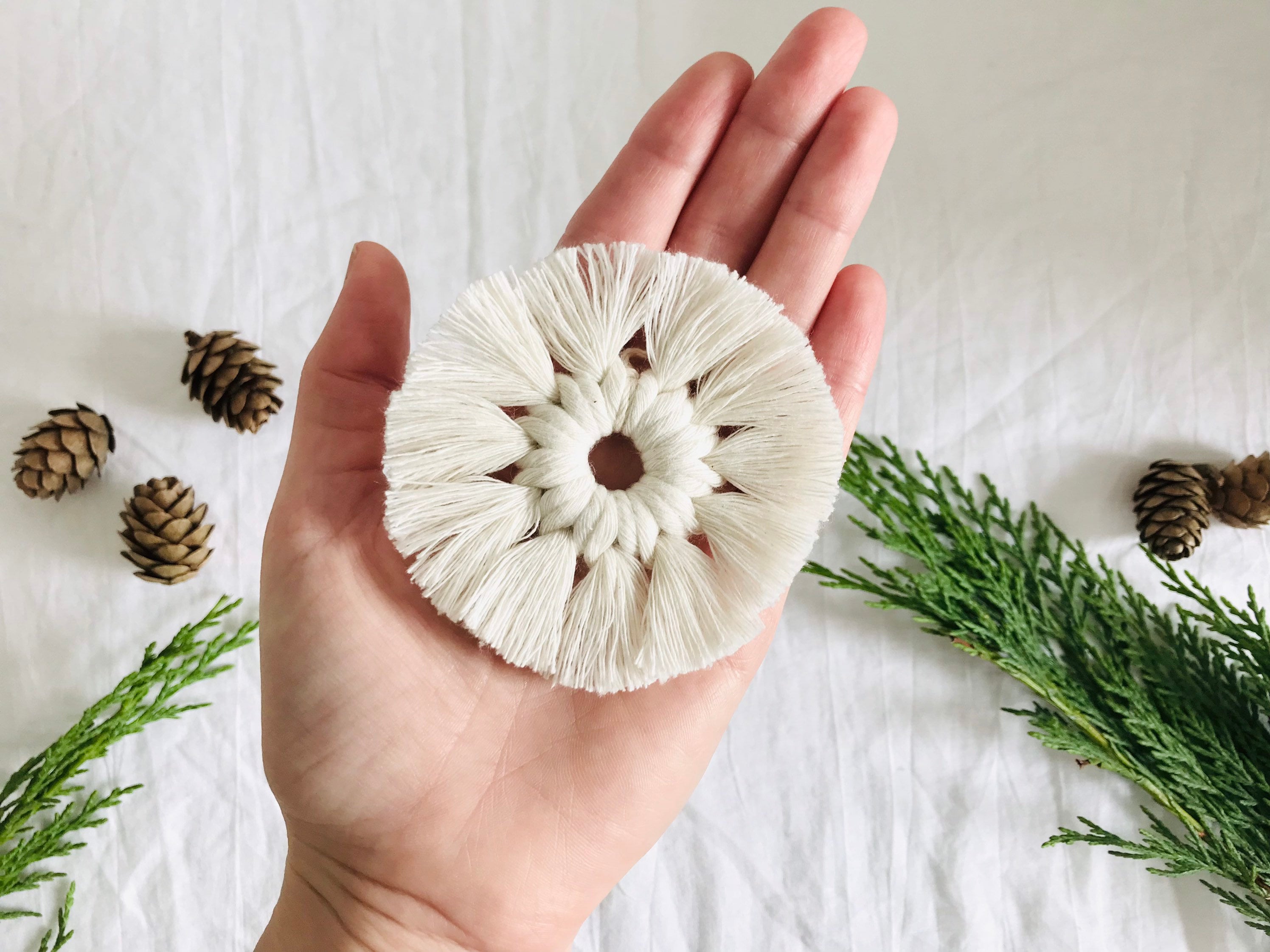 Macrame Snowflake Pattern PDF DIY Macrame Tutorial for - Etsy