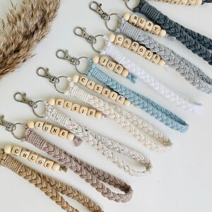 Personalised Name Wristlet Keychain | Wrist Loop for Keys | Tether Tab ...