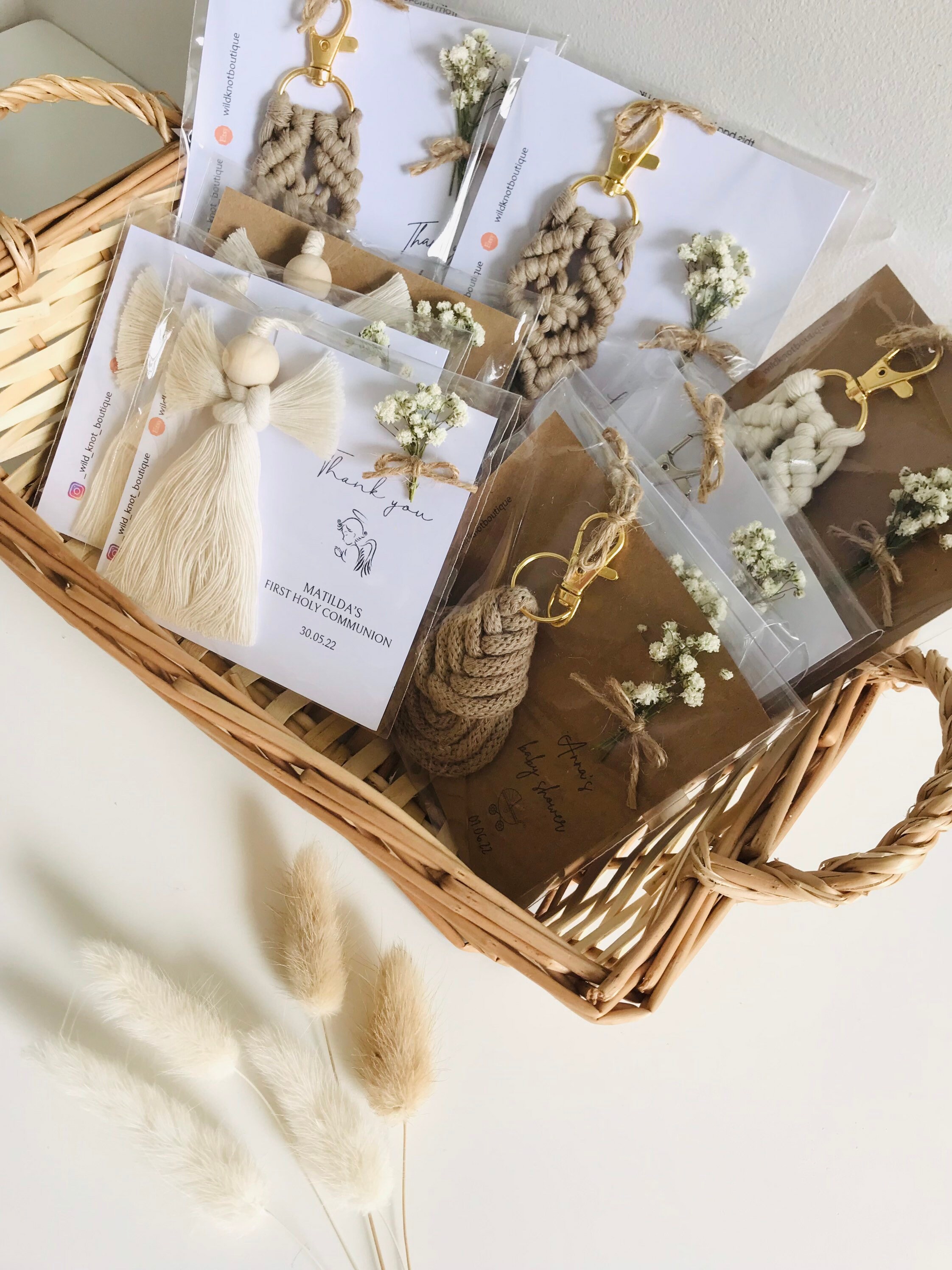 Personalised First Holy Communion Favours Macrame Angel | Etsy UK