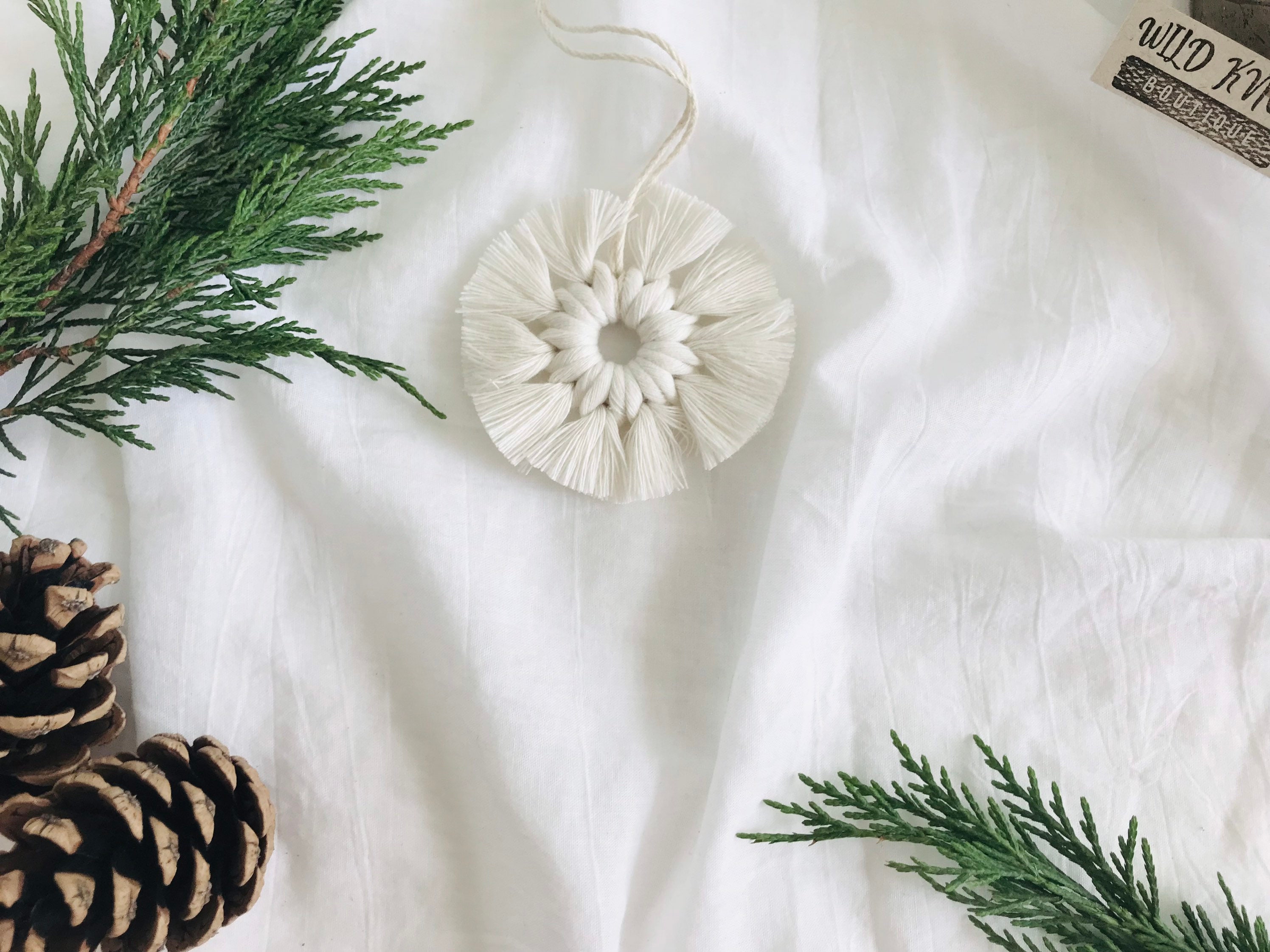 Macrame Snowflake Pattern PDF DIY Macrame Tutorial for - Etsy