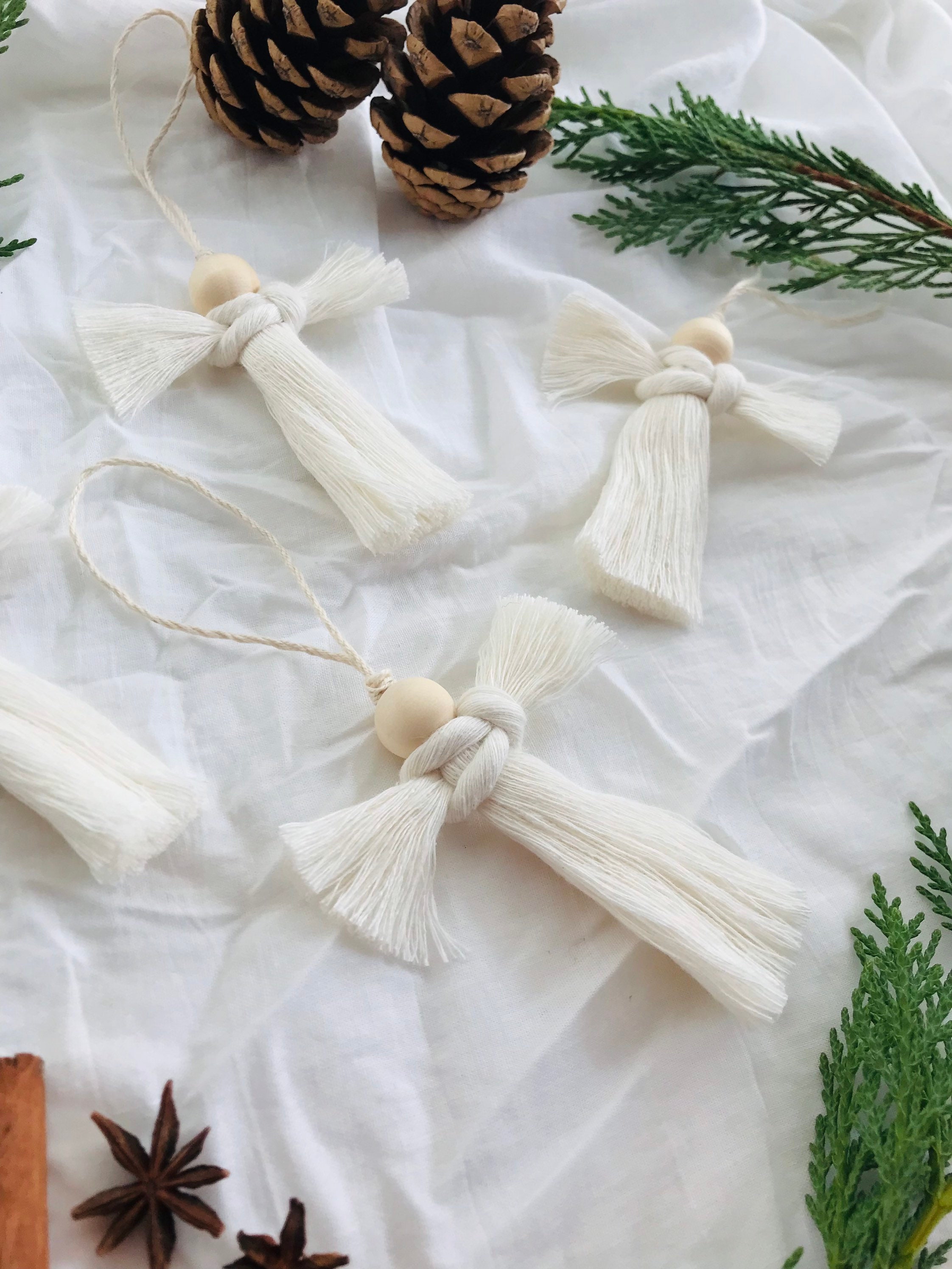 Macrame Mini Angels Baptism Angel Gift Christening - Etsy UK