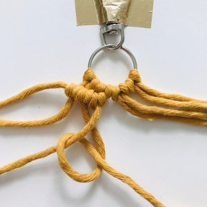 DIY Macrame Keychain Kit With PDF Tutorial | Key Ring Beginner Craft ...