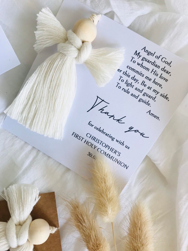 Guardian Angel Holy Communion Card | Personalised First Communion ...