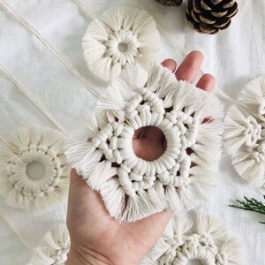 Macrame Snowflake Digital Pattern PDF DIY Macrame Tutorial - Etsy