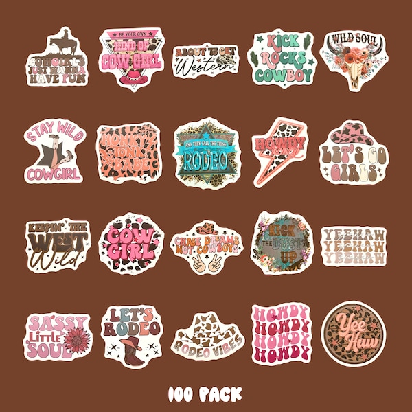 Western Stickers - Etsy