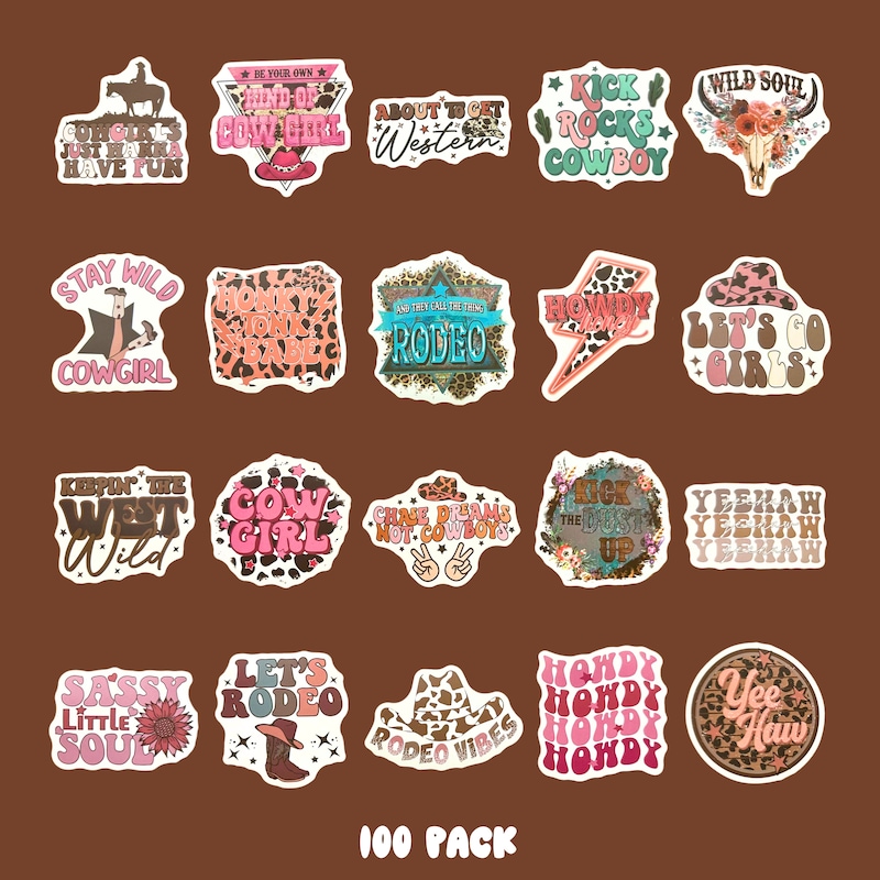 Western Stickers - Etsy
