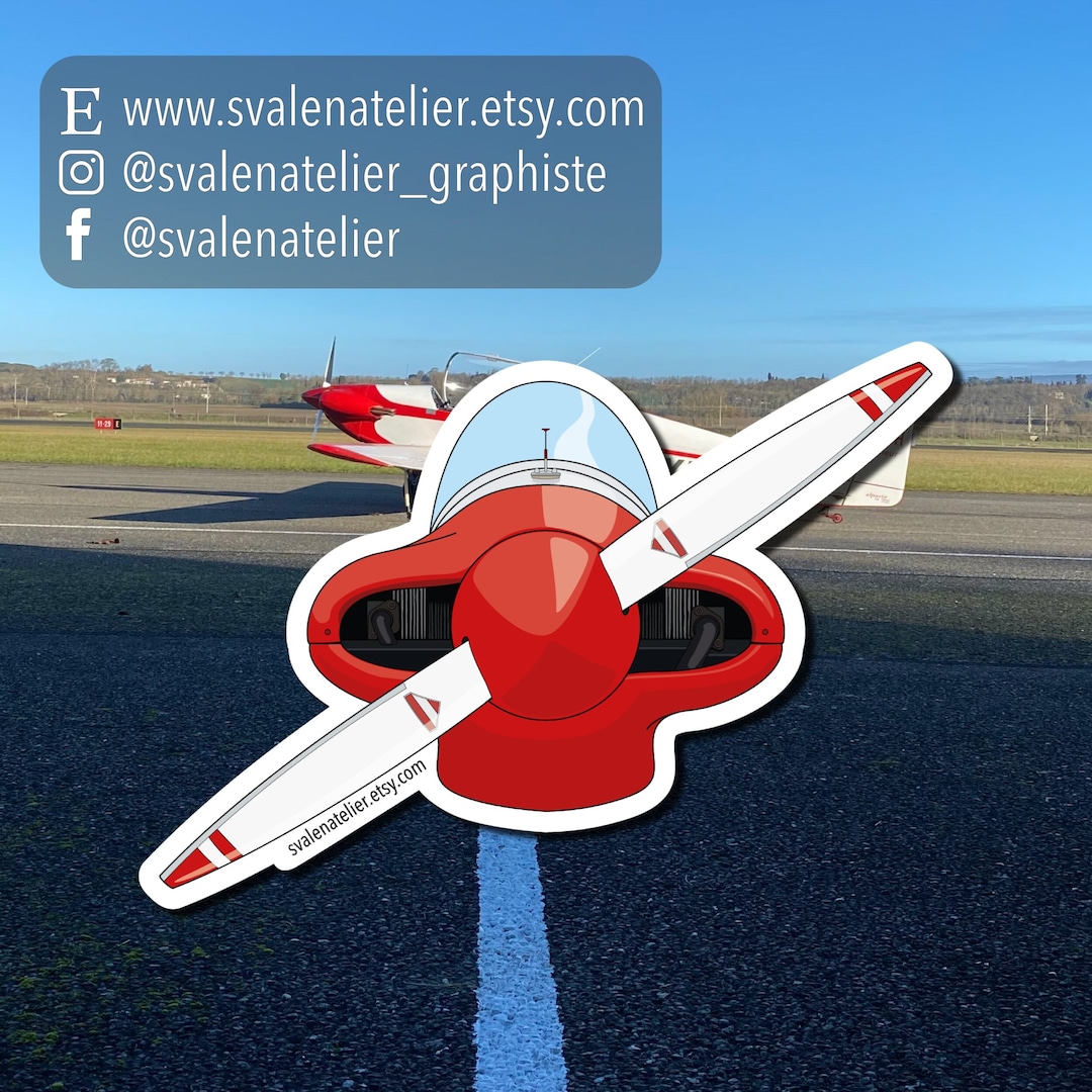 Avion Planeur René Fournier RF3 - Sticker aviation - Autocollant Avion ...