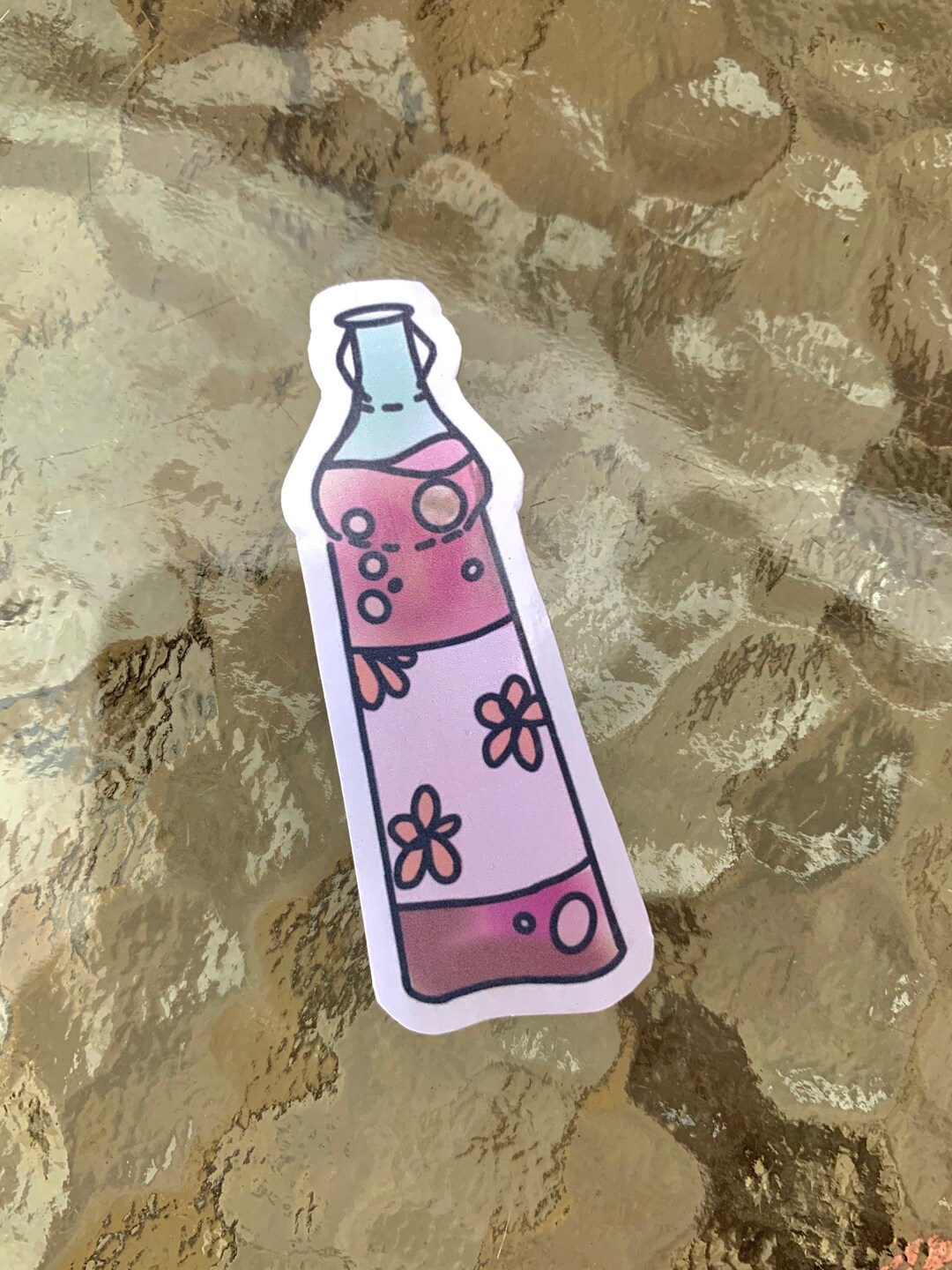 Japanese Soda Sticker Original Art - Etsy