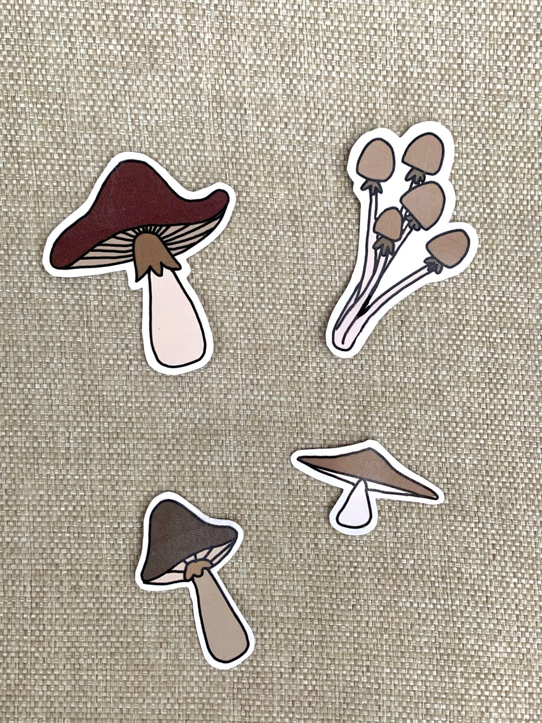 Original Art Mushroom Sticker Set - Etsy